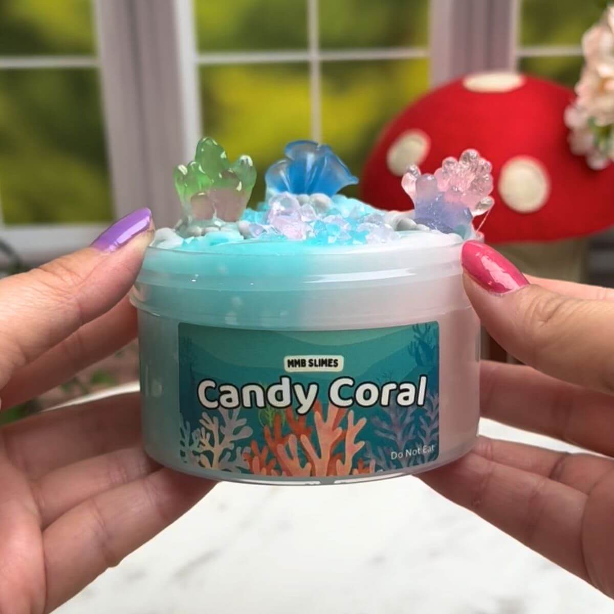Candy Coral Soy Wax Slime - Mythical Mushbunny Slimes